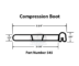 Compression Bulb Seal - Accordion Boot Store